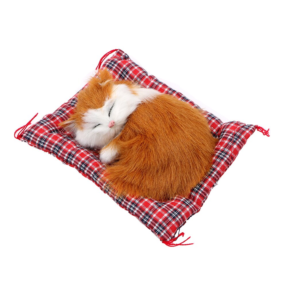 Cute Simulation Sleeping Cats Lovely Plush Kittens... – Grandado