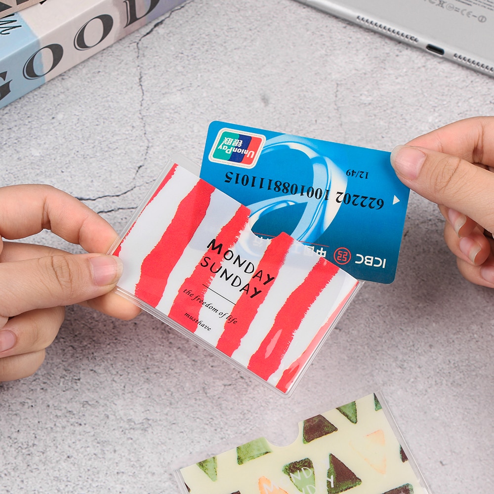5 PCs Cute cartoon student bank credit card protec... – Grandado