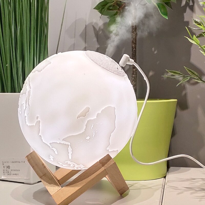 880ML 3D Earth Moon Air Humidifier USB Colorful La... – Vicedeal
