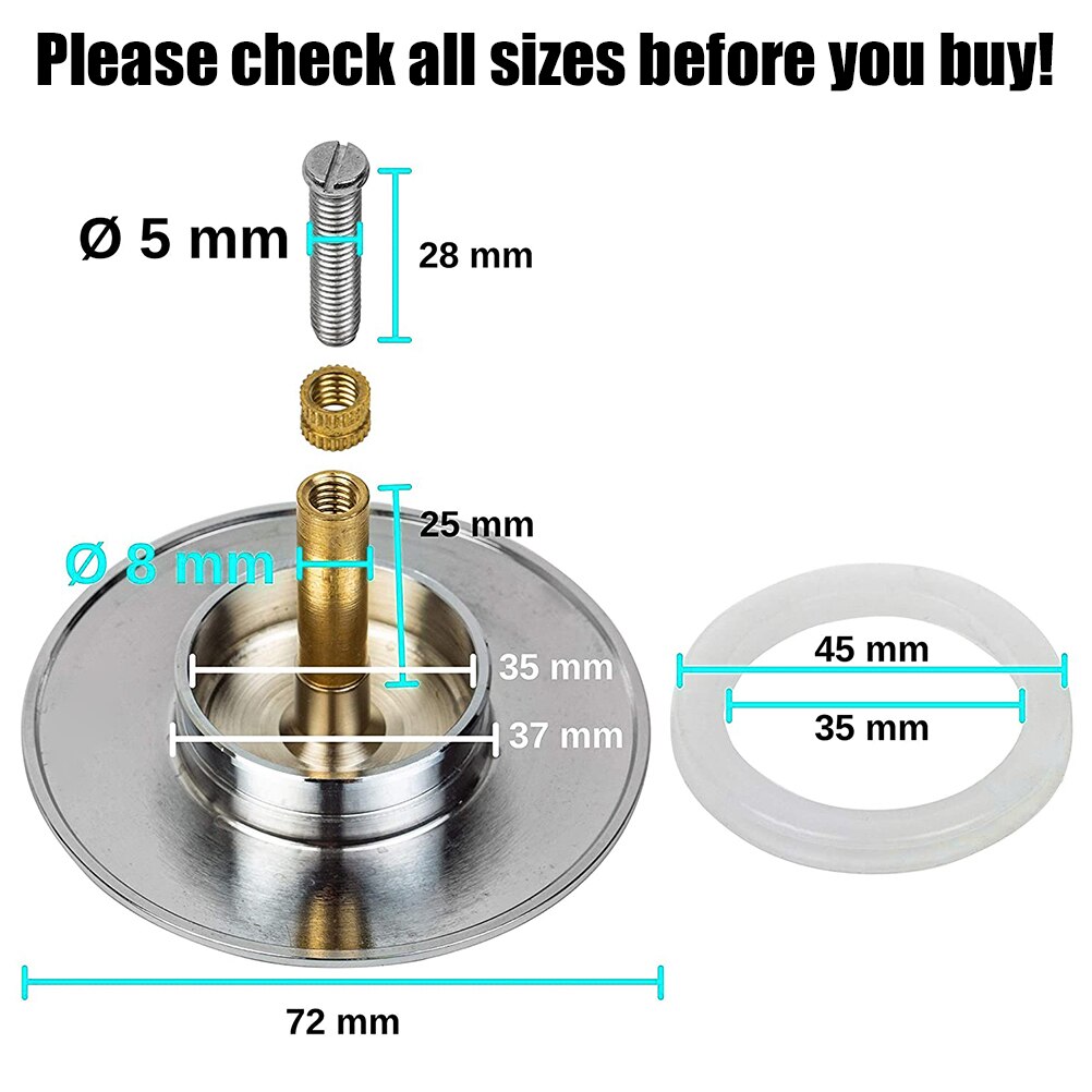 72MM Bath Plug Sink Plug Bathroom Universal Basin ... – Grandado