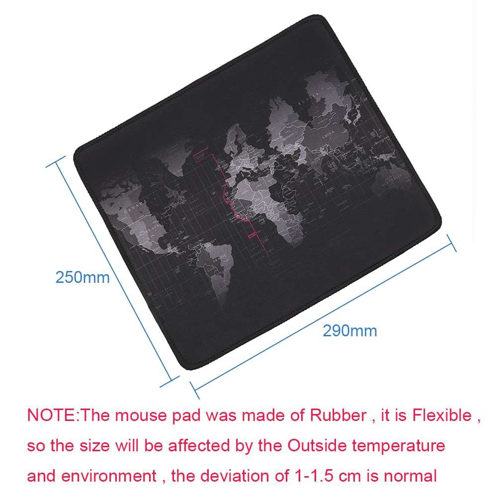 World Map Mouse Pad Gaming Mousepad Gamer Computer... – Grandado