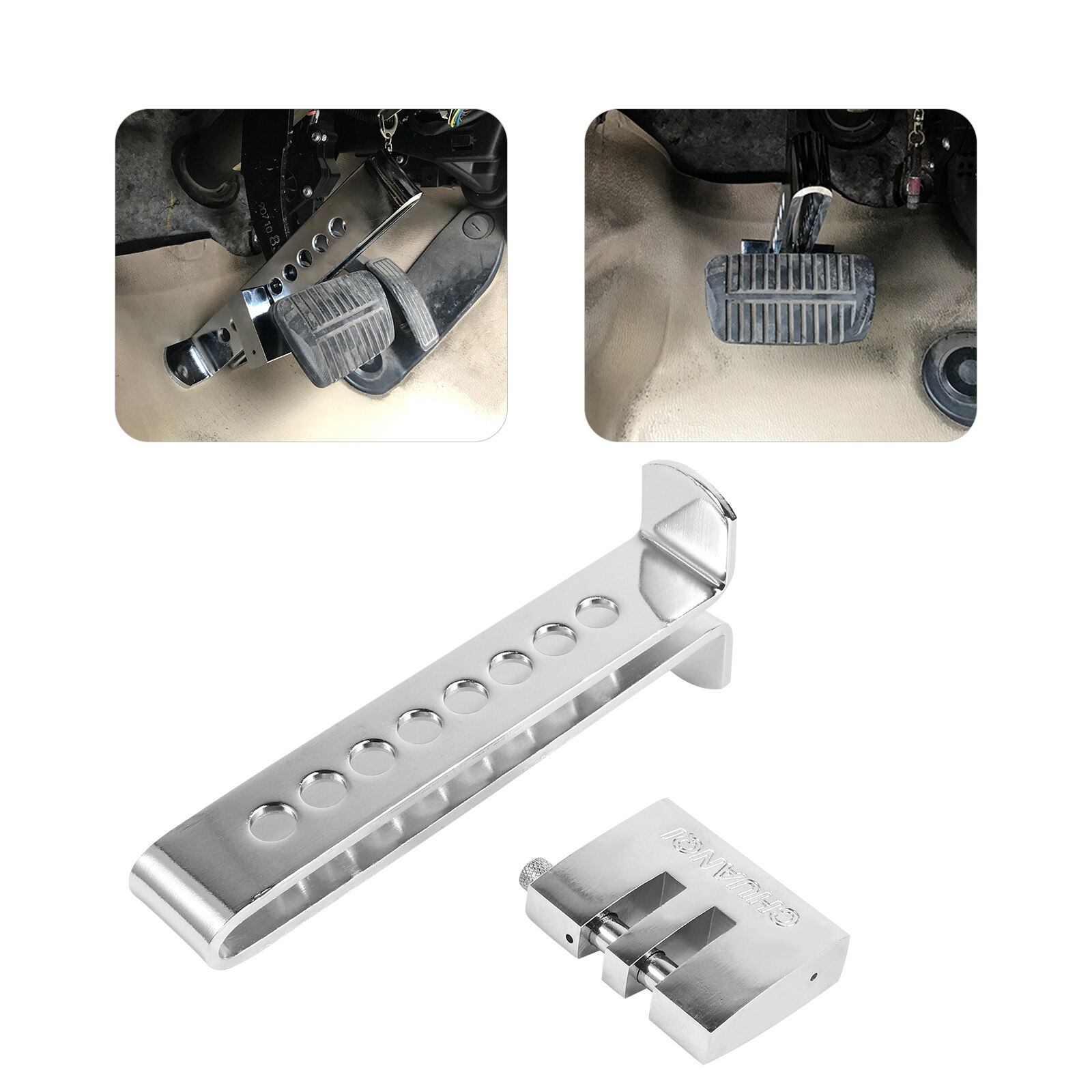 1 Pc Car 7 Holes Anti-theft Brake Pedal Lock Clutc... – Vicedeal