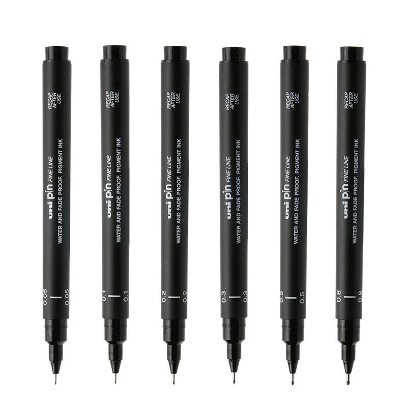 UNI PIN-200 Fine Line Pen 0.05-0.8mm Needle Pen bl... – Grandado