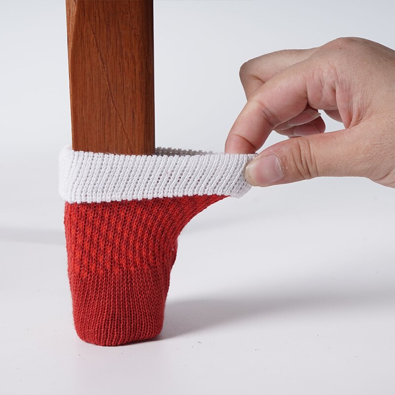 4 stk sklisikre røde bordben akryl stolben dekker ... – Grandado