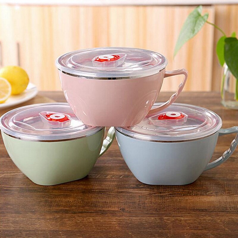 1Pc Rvs Noodle Kom Met Handvat Voedsel Container R... – Grandado