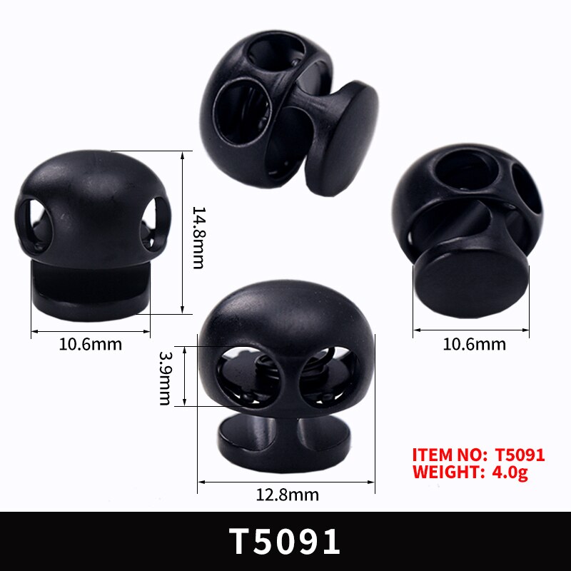 50Pcs Double Hole Cord Locks Plastic Slider Toggle... – Grandado
