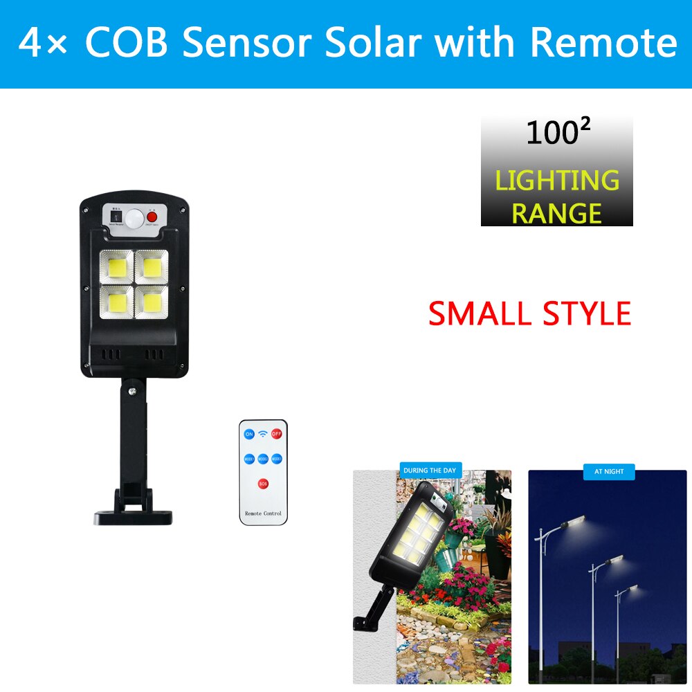 Powerful Remote Control COB Solar Light Led Outdoo... – Grandado