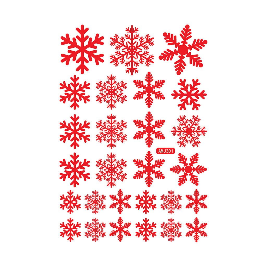 Wall Window Stickers Angel White Snowflake Christm... – Vicedeal