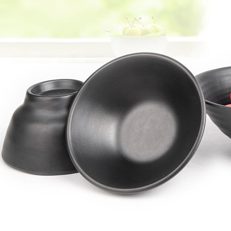 Melamin skål sort frost porcelæn imiteret sukker s... – Grandado