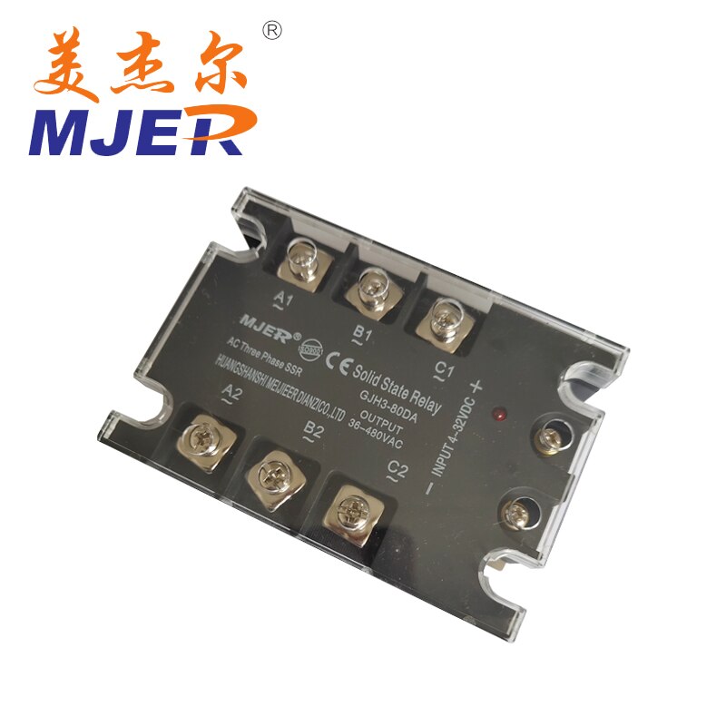SSR 3 Phase SSR-80 DC to AC 80A SSR Three Phase SS... – Grandado