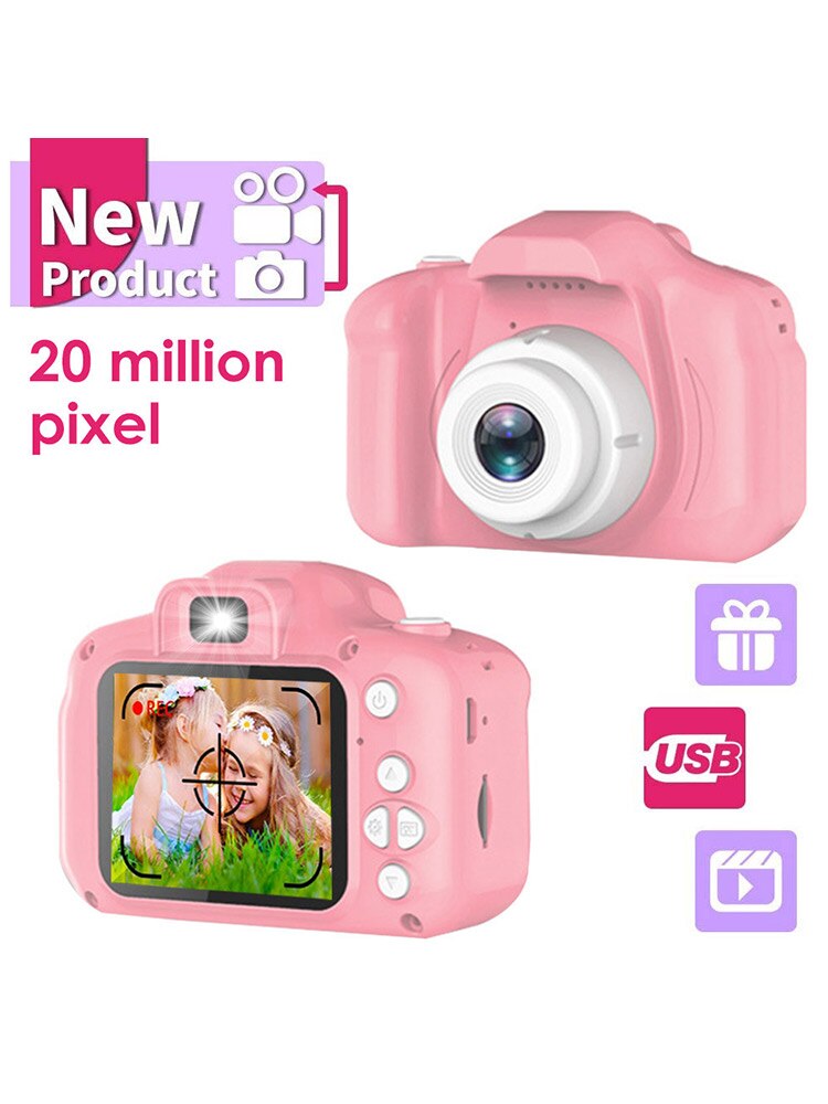 Mini Cartoon Photo Camera Toys 2 Inch HD Screen Ch... – Grandado
