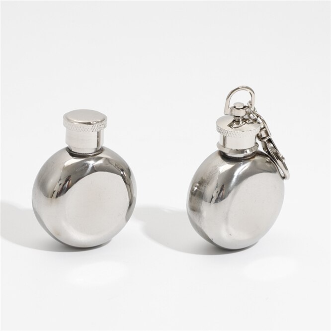 1oz Mini Round Hip Flask Stainless Steel Alcohol W... – Grandado