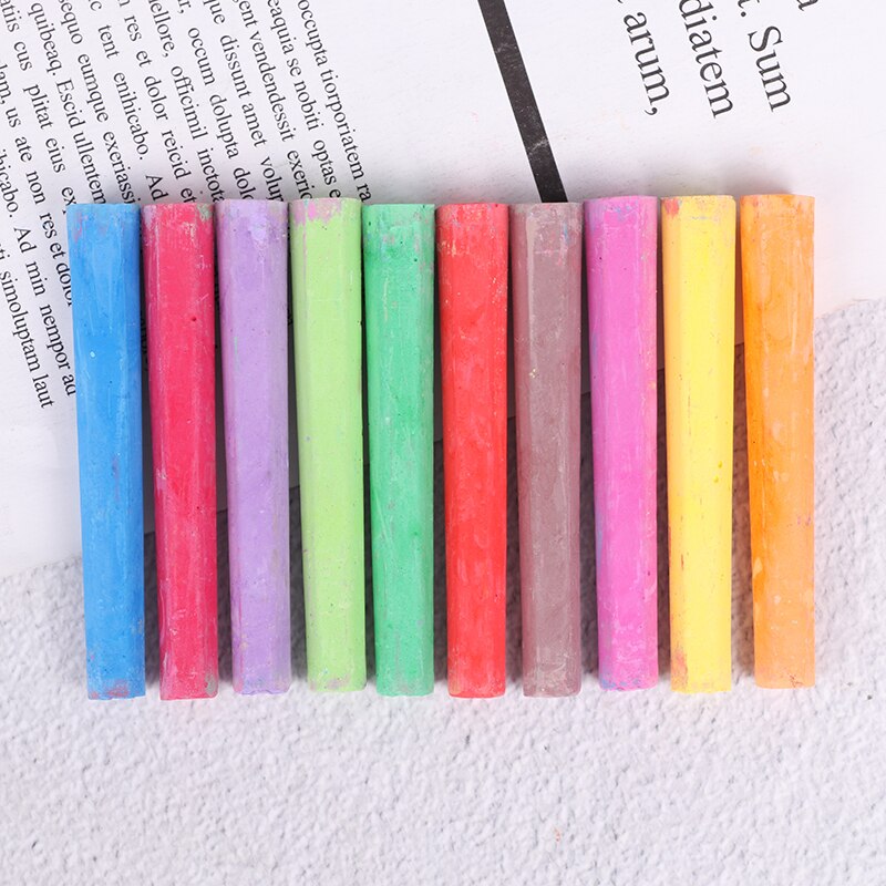 50Pcs Dustless Coloured Chalk Drawing Chalk Playgr... – Grandado