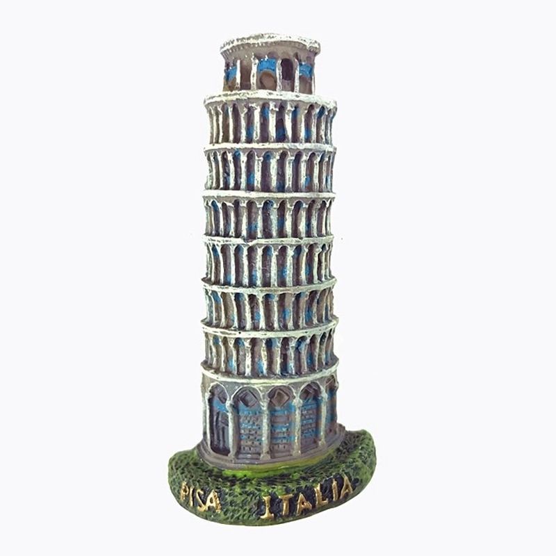 Hand-painted Leaning Tower of Pisa, Italy 3D Fridg... – Grandado