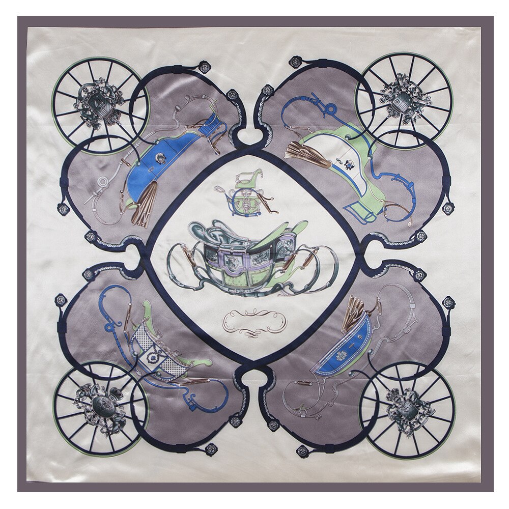 Matagorda Lady Scar 60-60cm Soft Silk Scarves Fren... – Grandado