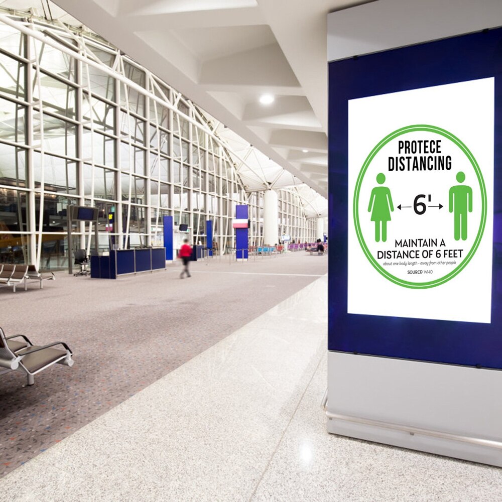 Social Distancing Floor Sticker Indoor Outdoor Gro... – Grandado