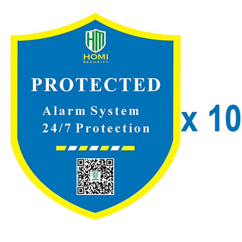 scaring off theft alarm system warning stickers – Grandado