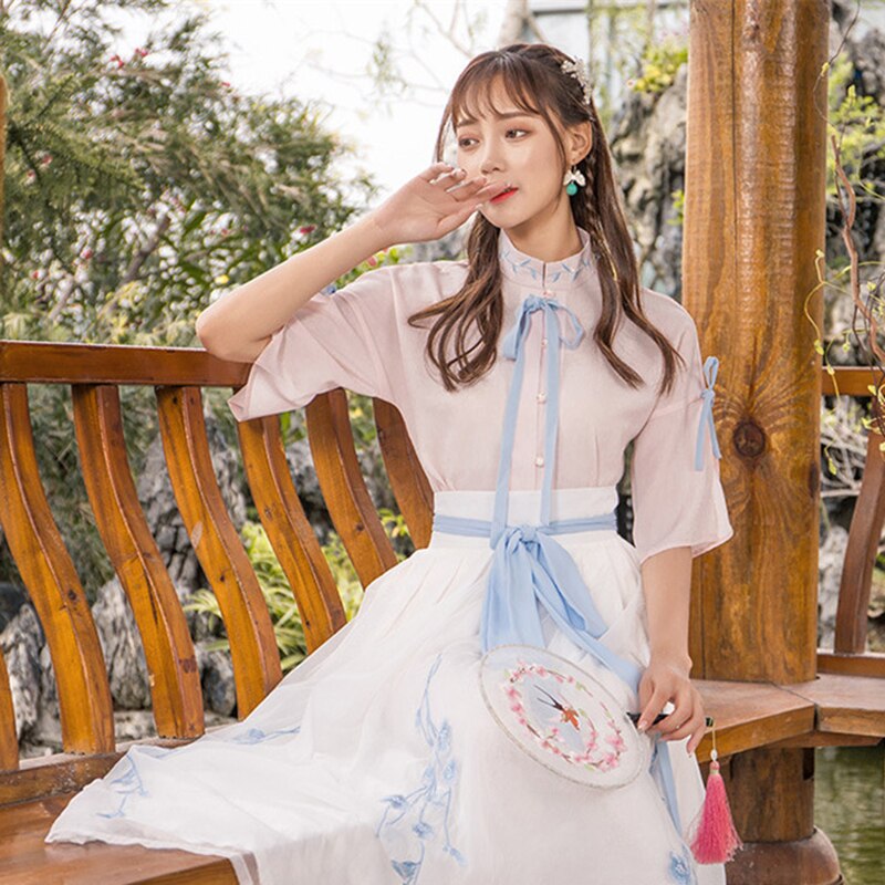 Women Chinese Traditional Style Hanfu Dress Sweet ... – Vicedeal