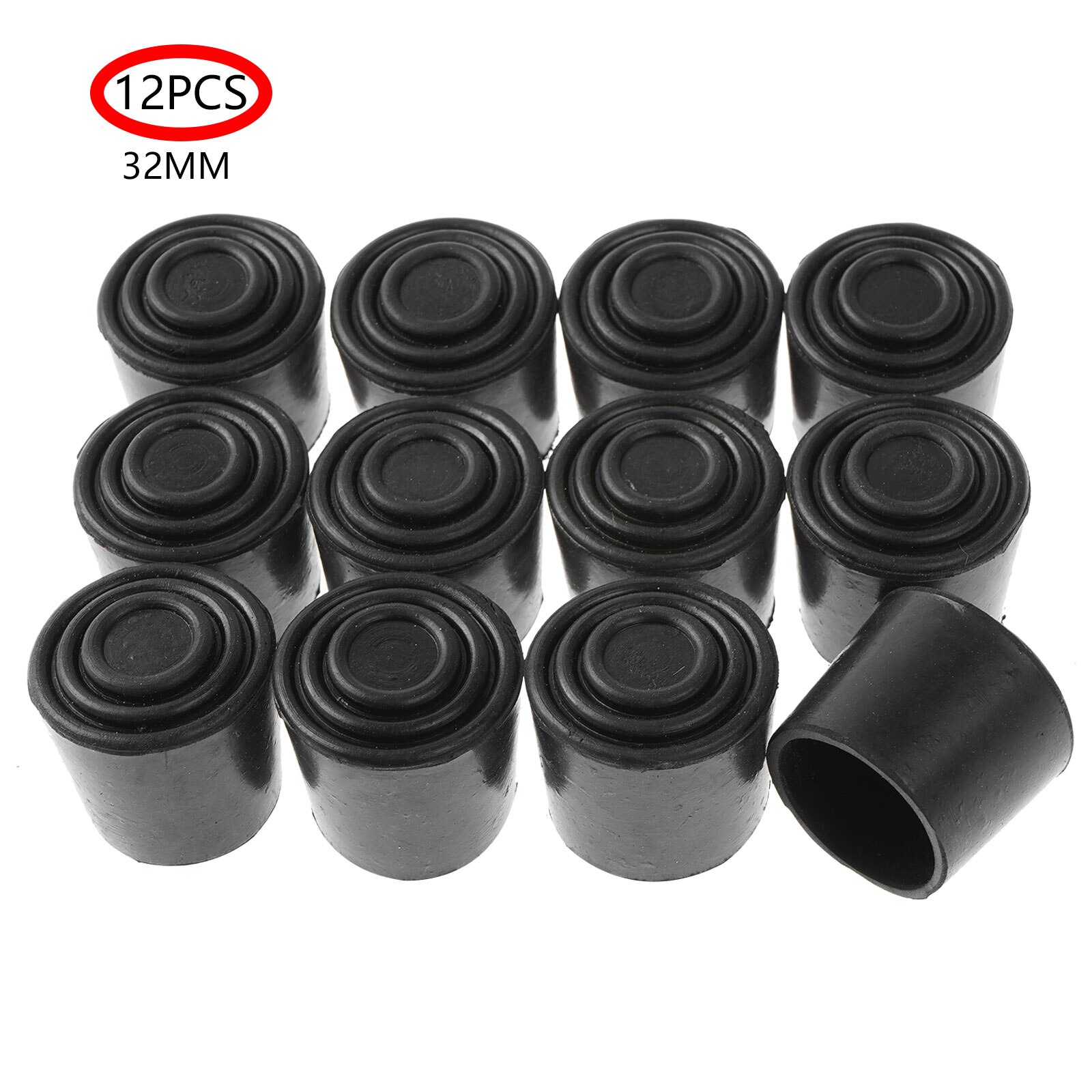 12 Furniture Legs Tips Caps Table Chair Leg Rubber... – Grandado