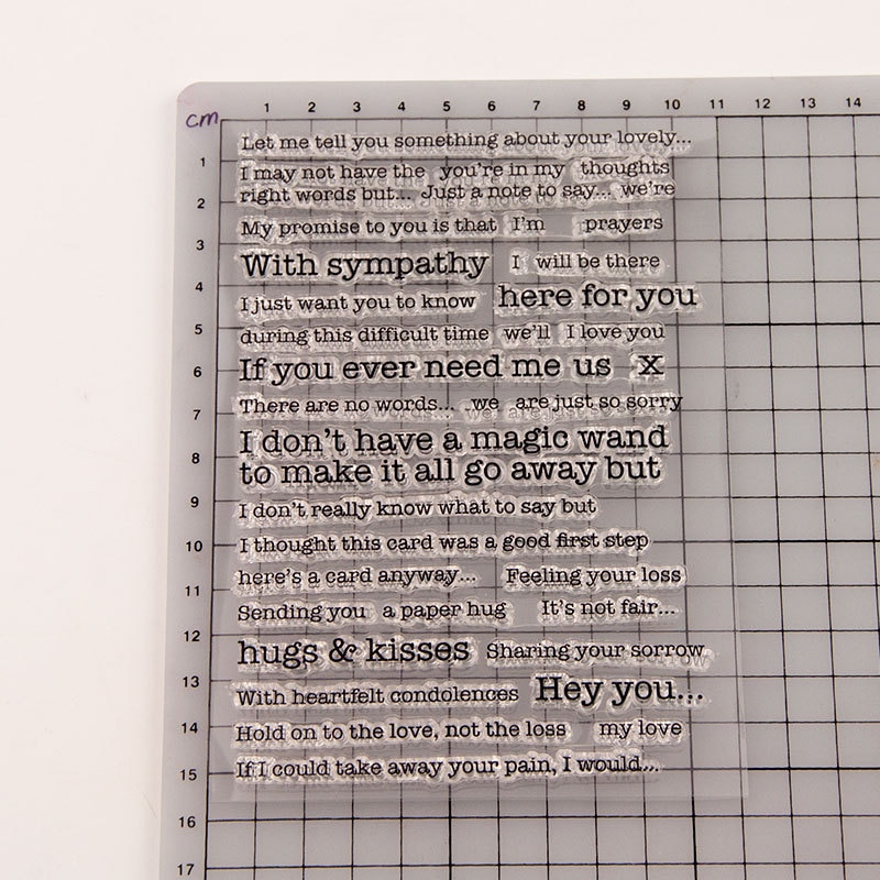 Warm Text Letters Rubber Stamps Craft Transparent ... – Vicedeal