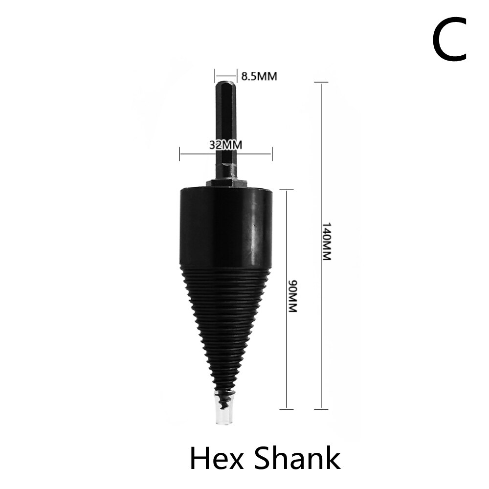 140X32MM Brandhout Splitter Machine Boor Hout Kege... – Grandado