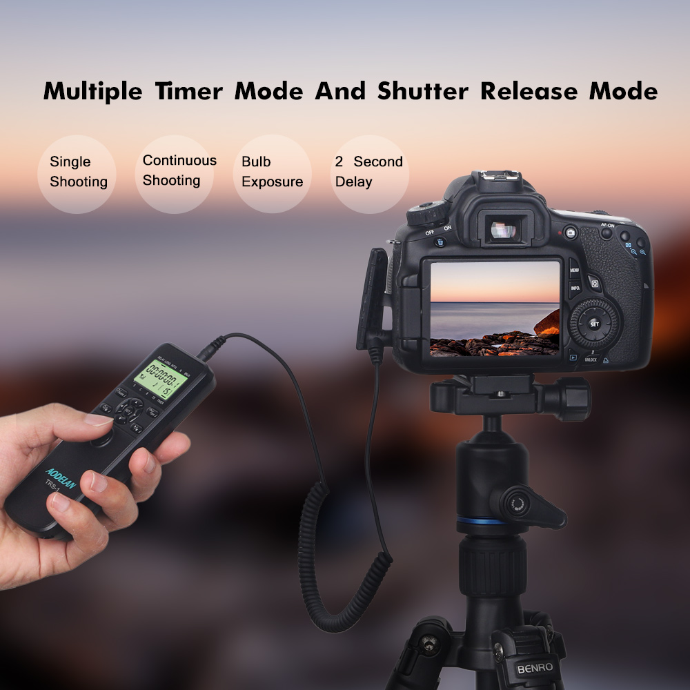 AODELAN TRS-1 Timer Remote Control Shutter Release... – Grandado