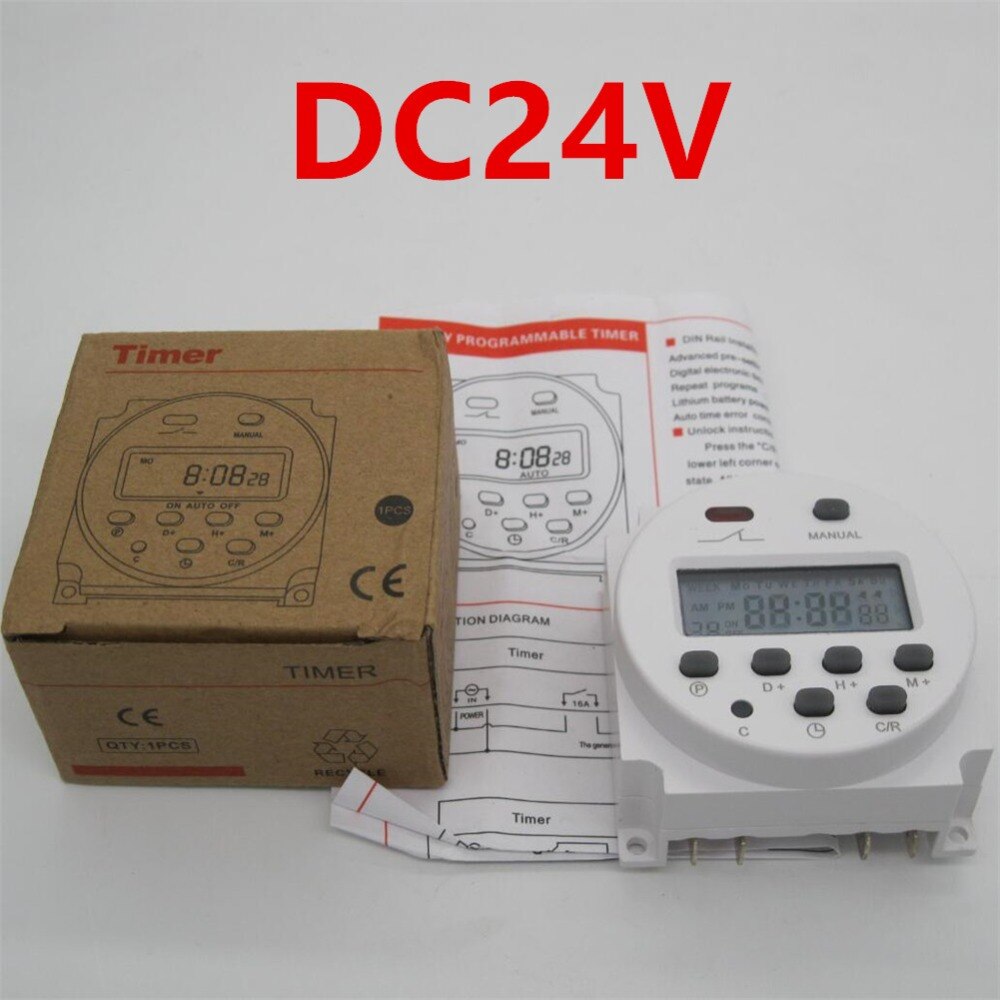 High CN101A DC24V Digital LCD Power Timer Programm... – Grandado