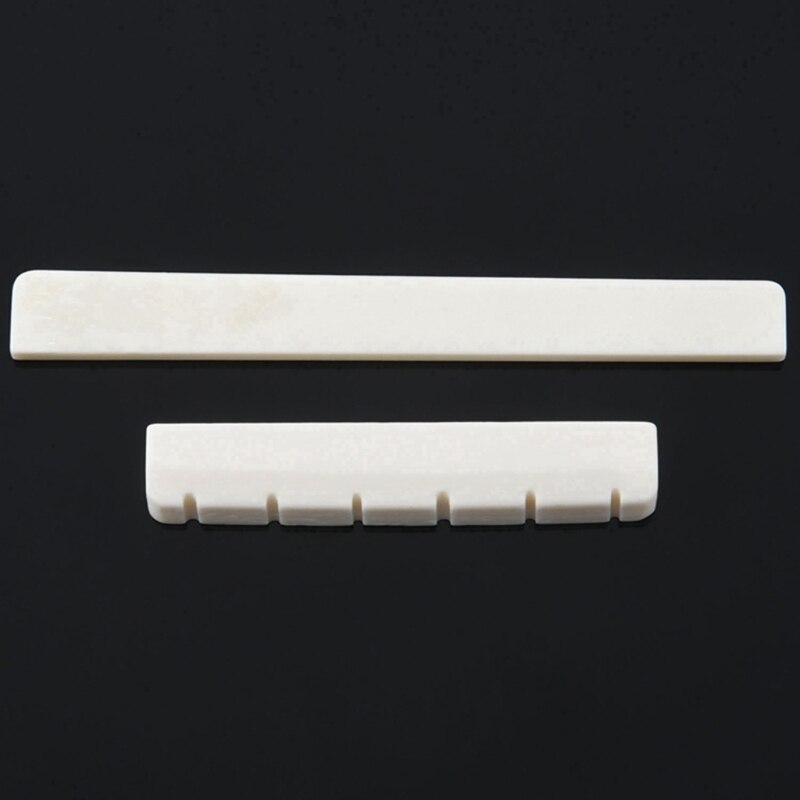 Guitar Bone Bridge Saddle Nut Set 6 Strings Classi... – Grandado