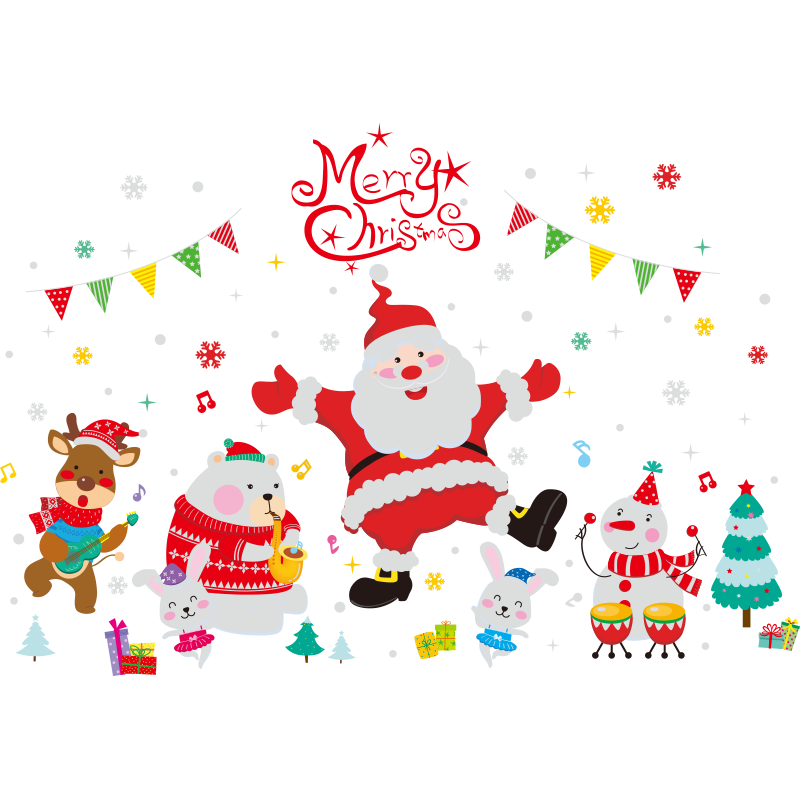 [shijuekongjian] Father Christmas Window Stickers ... – Vicedeal