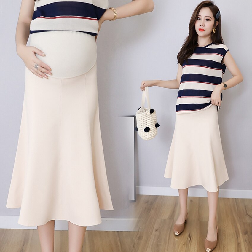 Maternity dress stomach lift skirt spring summer K... – Grandado