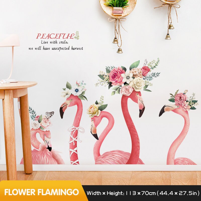 Ins girly heart room decoration wall sticker flami... – Grandado