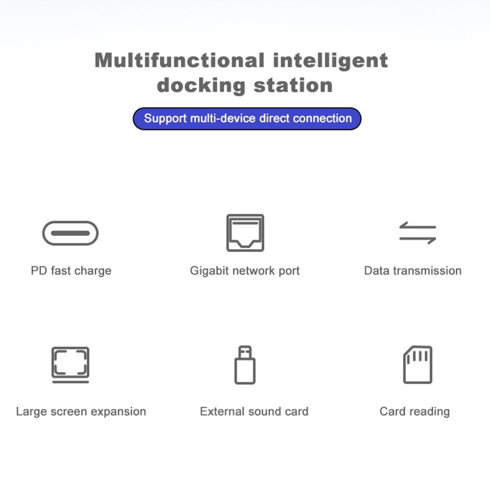 9 In 1 Laptop Docking Stations Usb C Hub 3.5Mm Aux... – Grandado