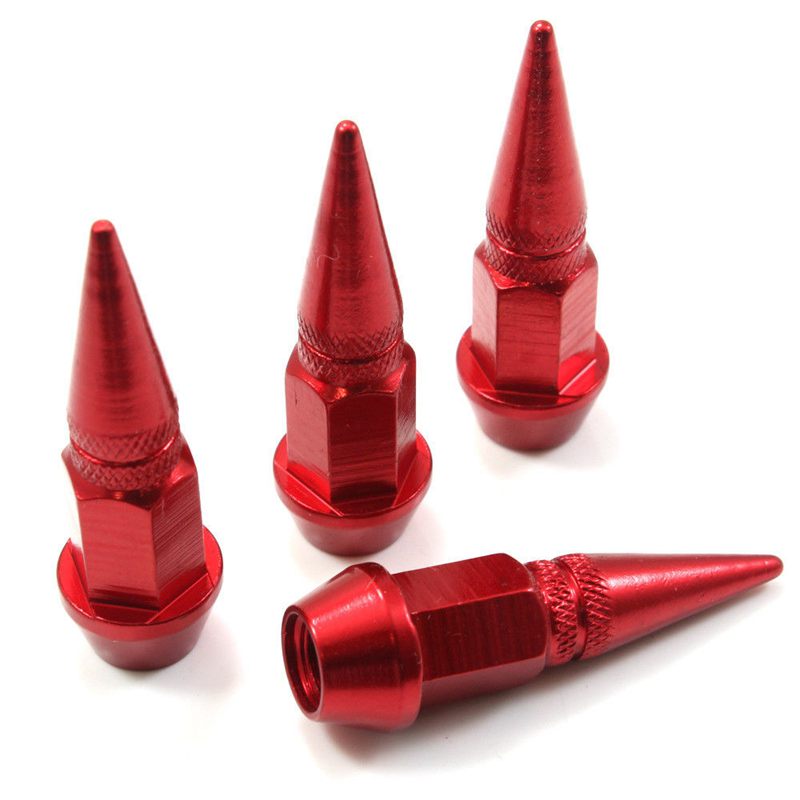 4 pcs Red Spike Wheel/Tire Valve Stem Car-Truck Ai... – Grandado