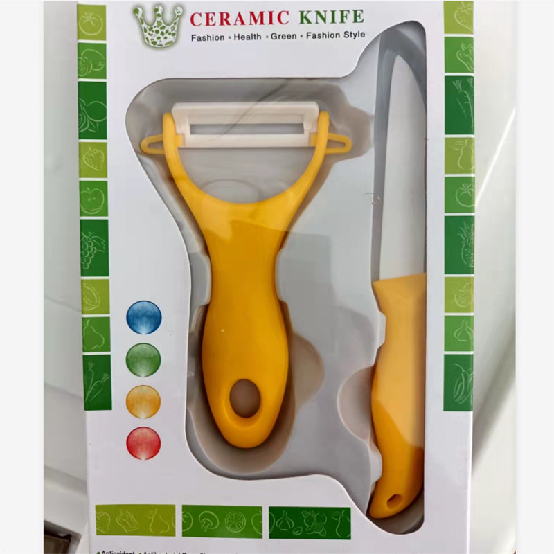 The Ceramic Kitchen Knives White Pure color Handle... – Grandado