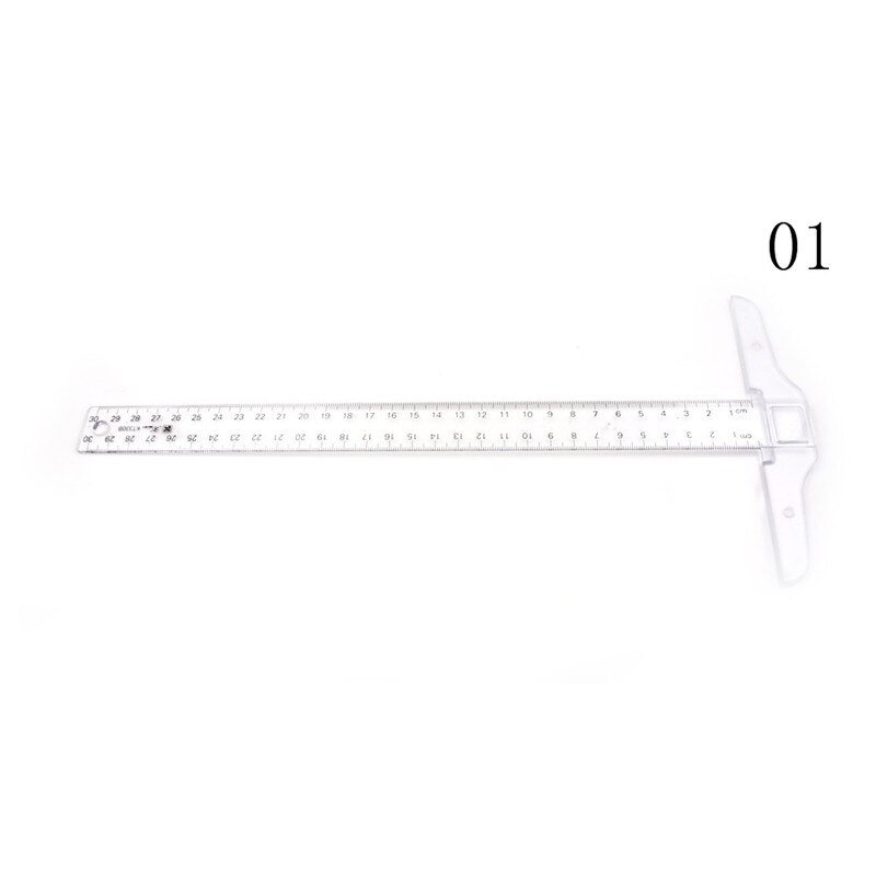 1pcs T Square Ruler 30cm Plastic T Shape Ruler Cle... – Grandado