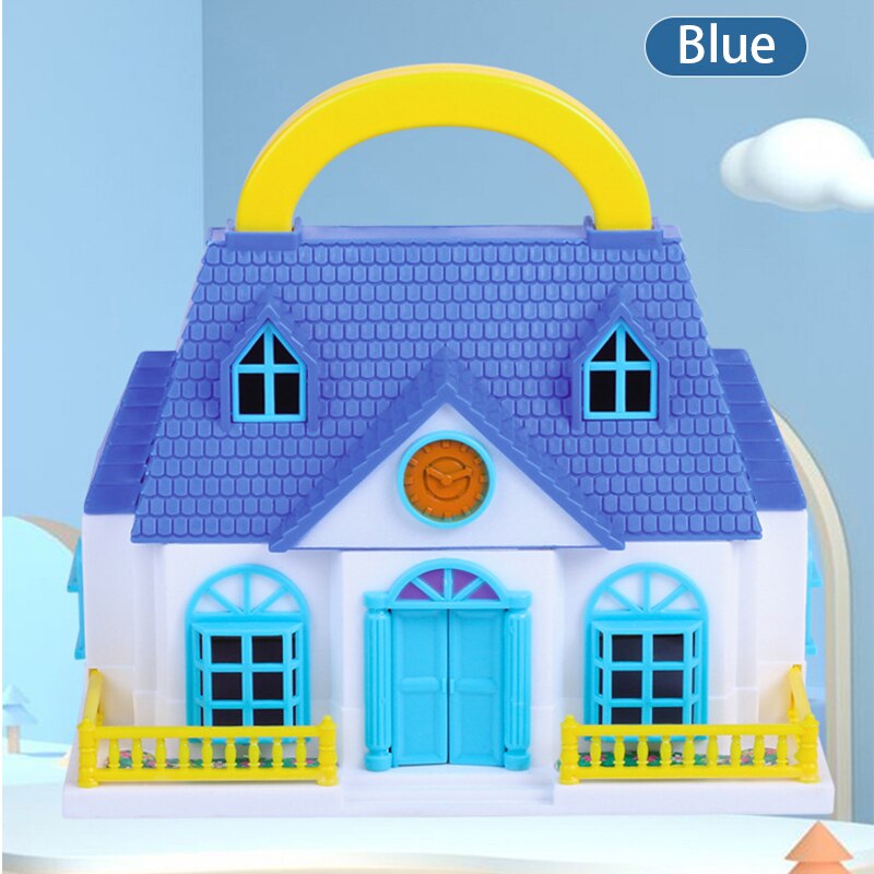 Connection Folding Dollhouse Villa Plastic DIY Dol... – Grandado