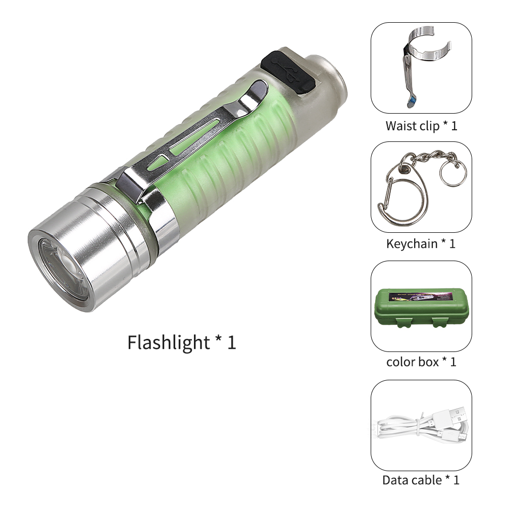 Superlys led-lommelykt med hvitt/rødt/blått/lilla ... – Vicedeal
