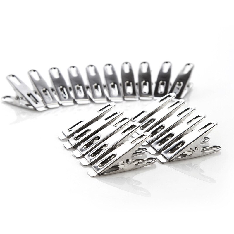 20 Pcs Wasknijpers Rvs Metalen Clips Voor Jas Broe... – Grandado