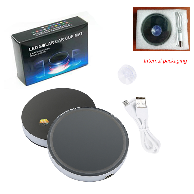 2X Car LED Light Cup Holder Automotive Interior US... – Grandado