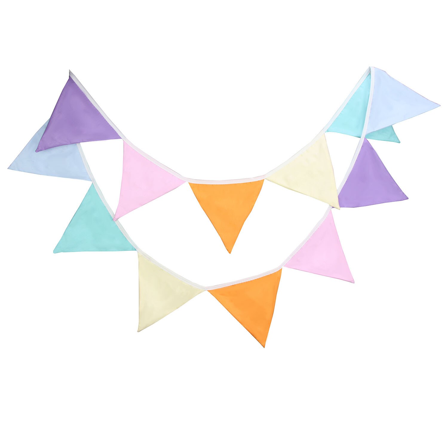 Banderín de algodón Bandera de boda Multicolor tel... – Grandado