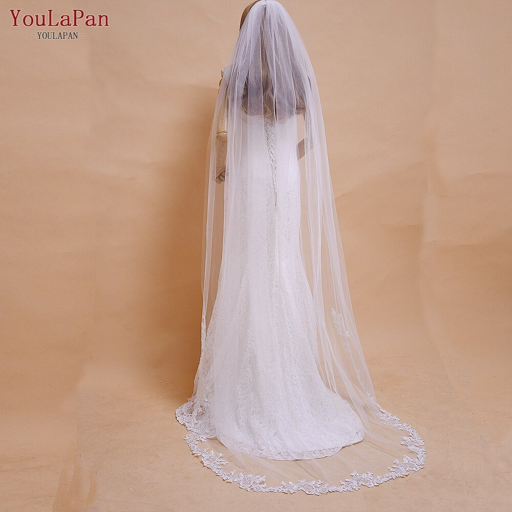Youlapan v47 2m ett lager bröllop slöja med kam v... – Grandado