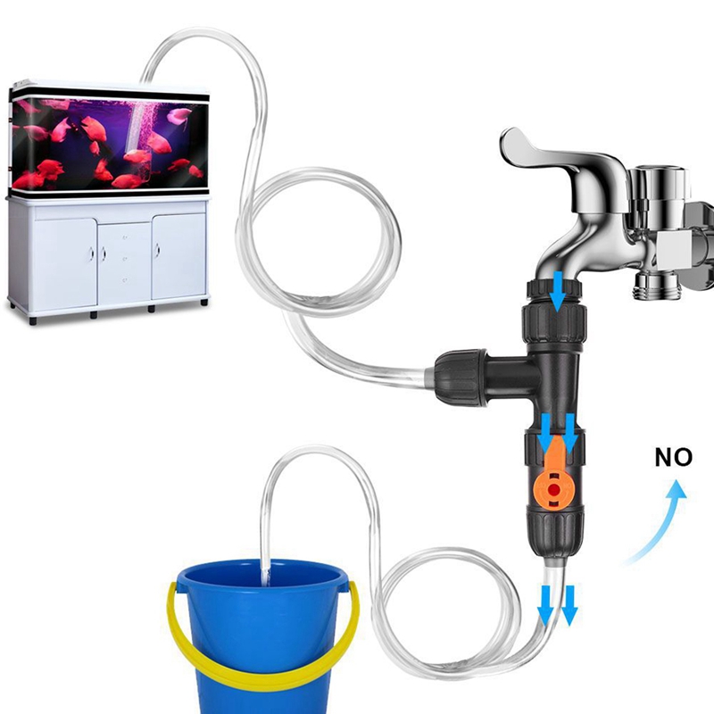 ! Aquarium Water Changer Tee Faucet Type Fish Tank... – Grandado
