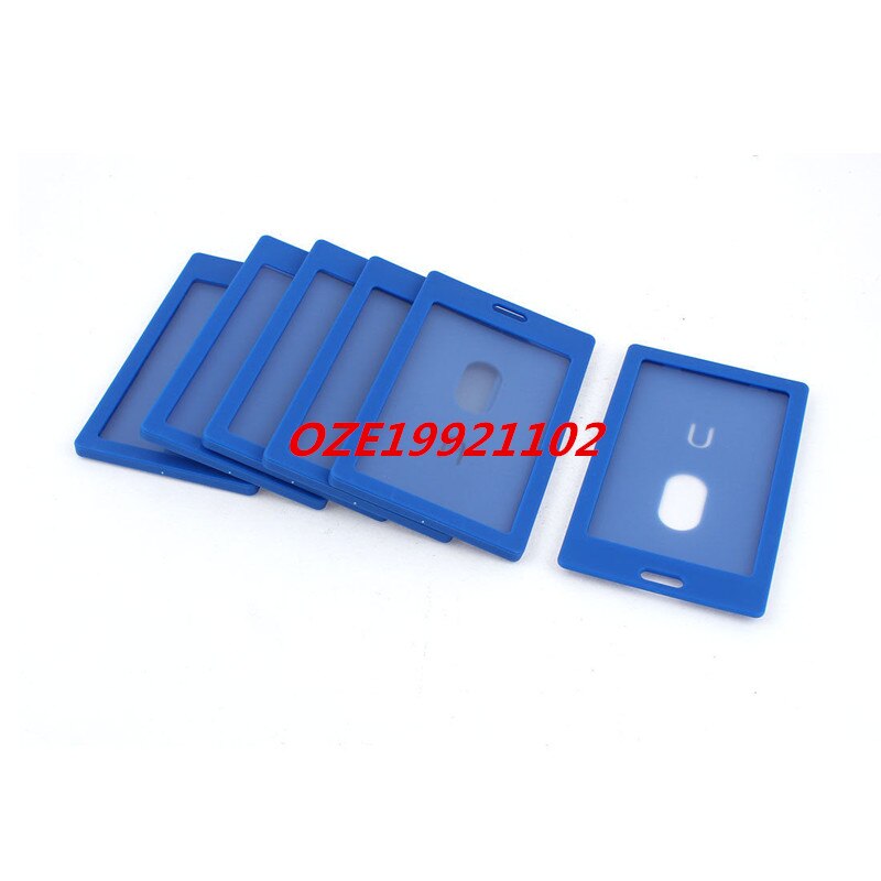Blue Plastic Vertical School ID Card Badge Holder ... – Grandado