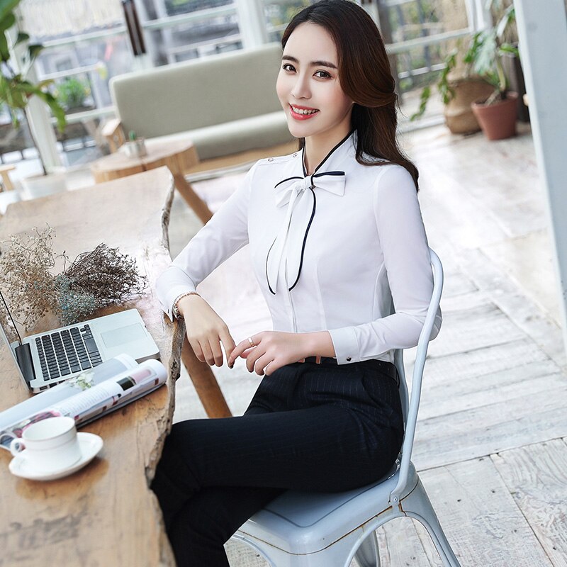 ACRMRAC Women's shirts Spring and autumn Solid col... – Vicedeal