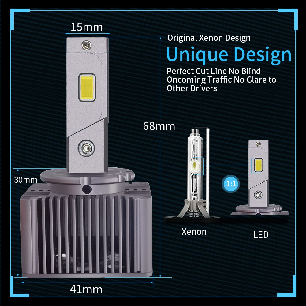 YHKOMS 1:1 Canbus D1S D1R D2S D2R D3S D3R D4S D4R ... – Grandado