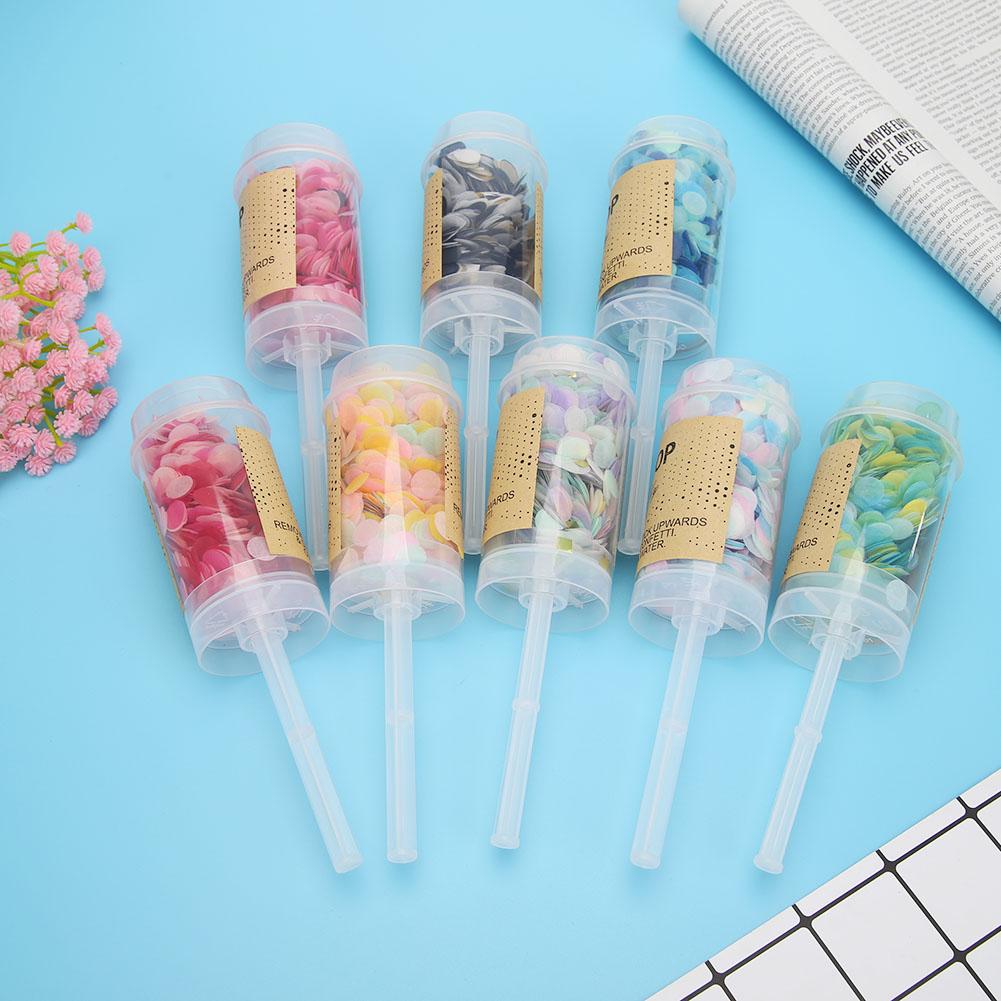 Round Colorful Push Popper Confetti Festival Party... – Vicedeal