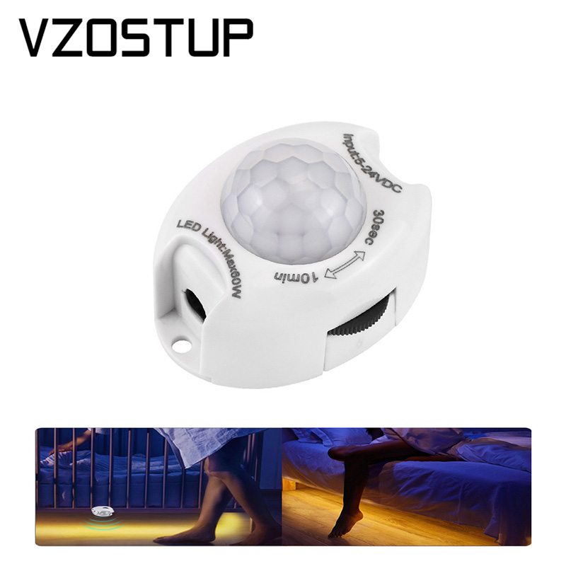 DV5-12V 3A Sensor de movimiento inteligente PIR aj... – Grandado