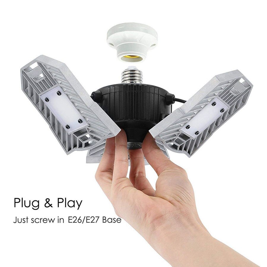 Hoge Intensiteit E27 60W 6000LM Led Vervormbare La... – Grandado