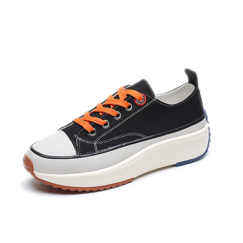 Fujin Flat Shoes Women Spring and Summer Chic Canv... – Grandado