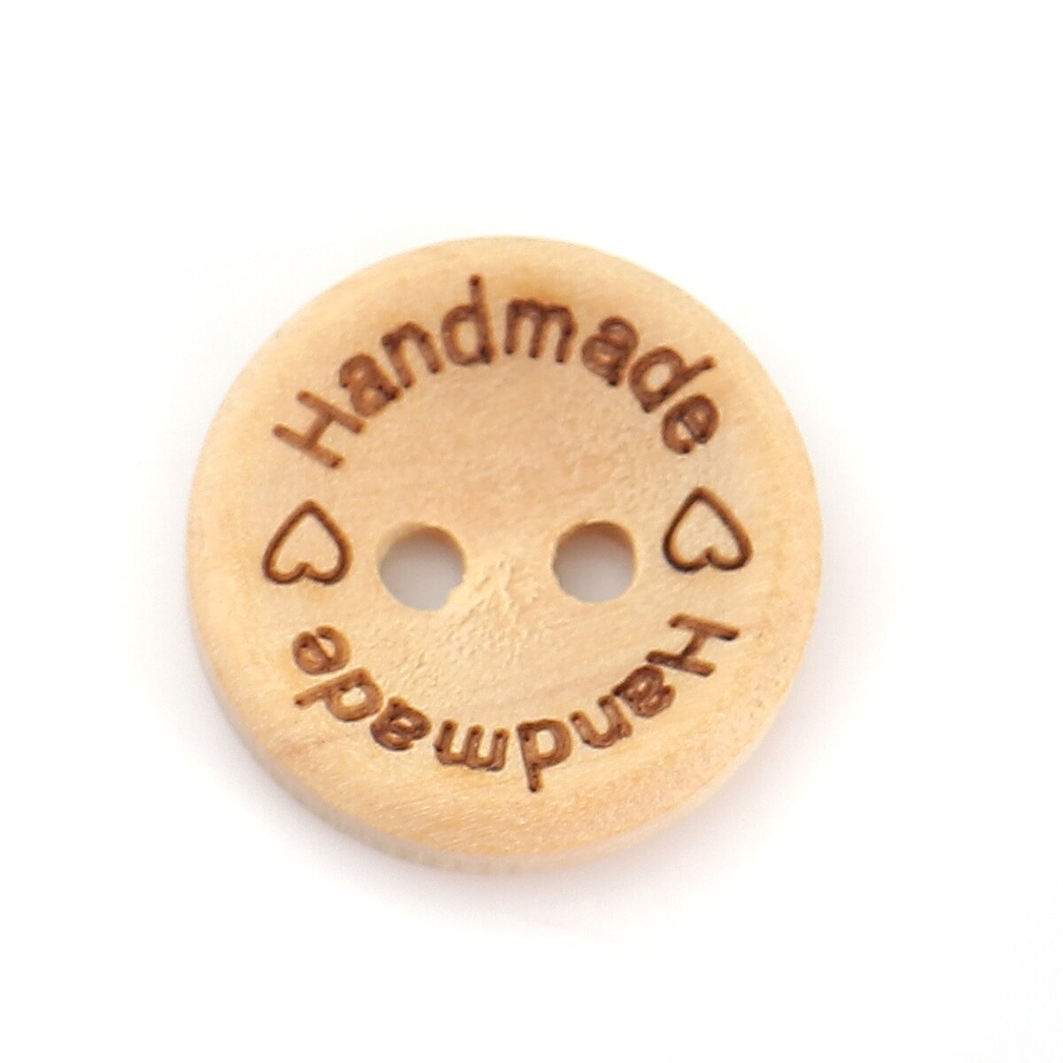100 PCs Natural Wood Sewing Buttons For Crafts Scr... – Grandado